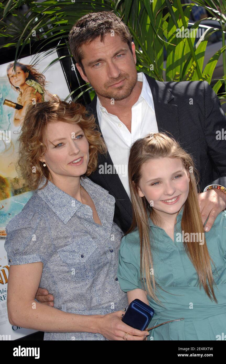 Jodie Foster, Gerard Butler and Abigail Breslin attend the premiere of ...