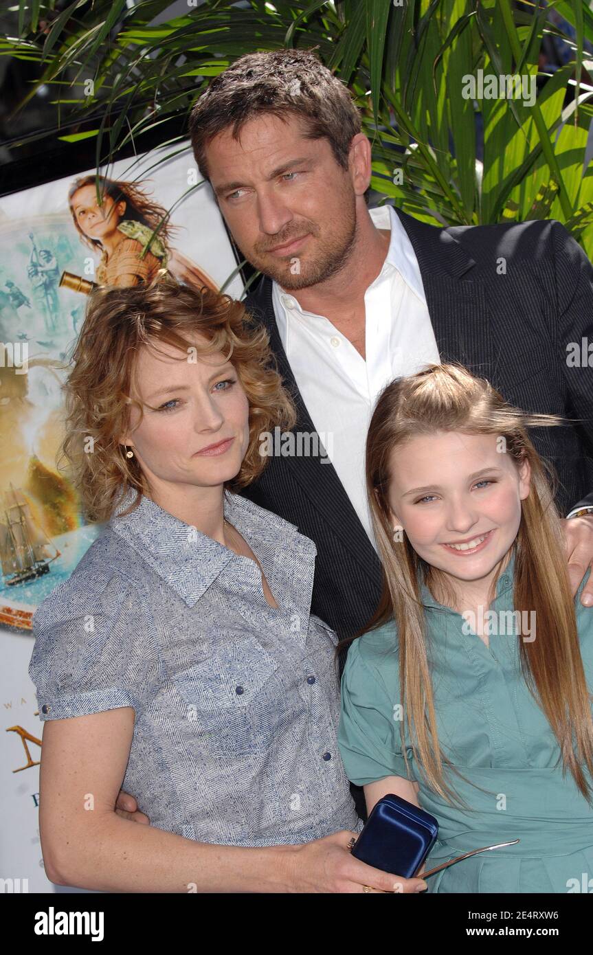 Jodie Foster, Gerard Butler and Abigail Breslin attend the premiere of ...