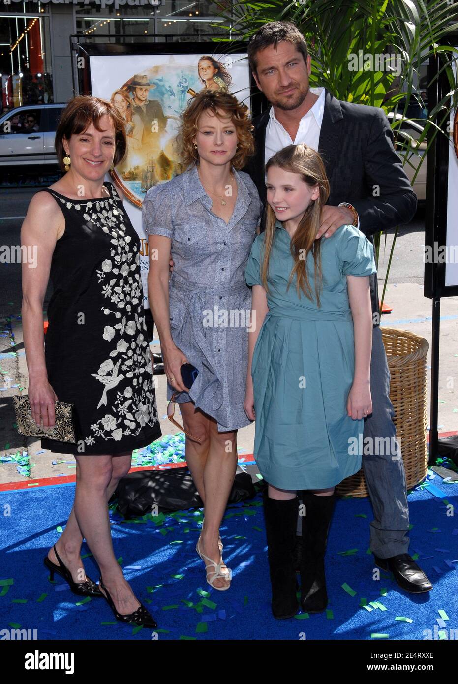 Jodie Foster, Gerard Butler and Abigail Breslin attend the premiere of ...