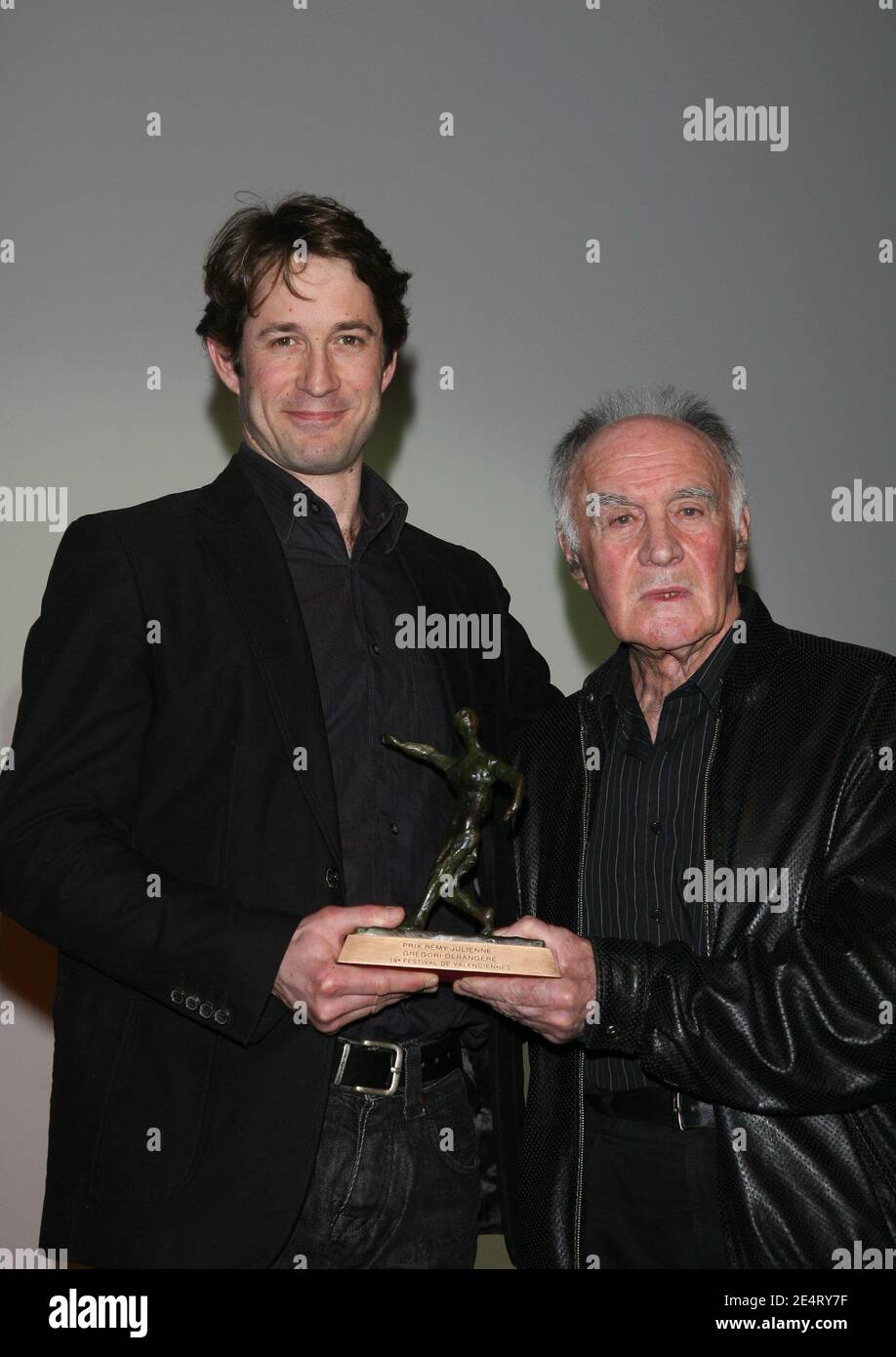 Actor Gregory Derangere and Remy Julienne pose at the 19th Valenciennes ...