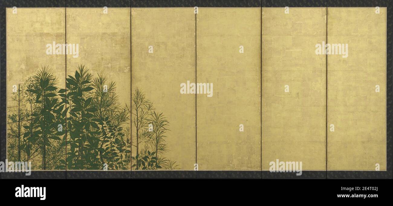 Master of I-nen Seal - Trees (2 Stock Photo - Alamy