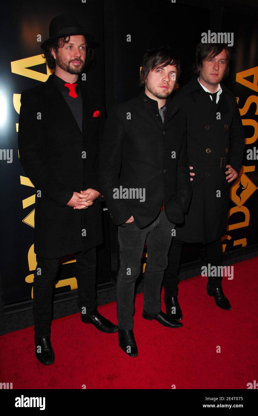 (L-R) Musicians Stuart MacLeod, Joel Quartermain, and Kavyen Temperley ...