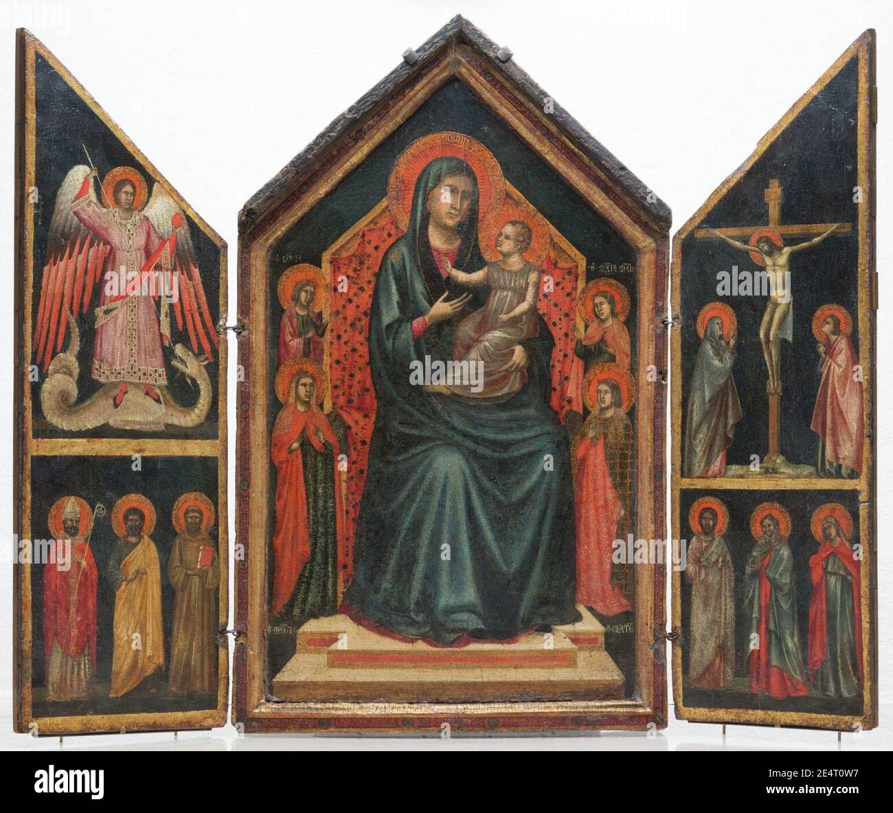 Master of Saint Cecilia - Madonna and Child Enthroned with Saints Lucy ...