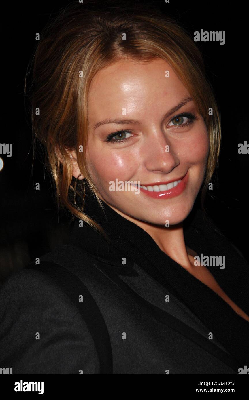 Actress Beckie Newton front row at the Rag and Bone Fall 2008 ...