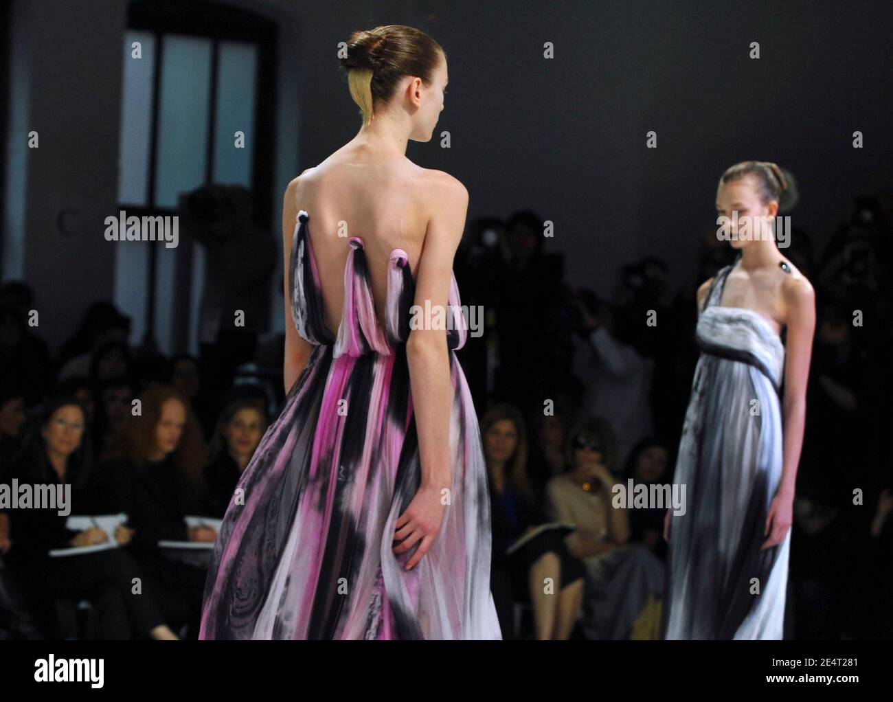 A model displays a creation by Rodarte at its Fall 2008 Collection show ...