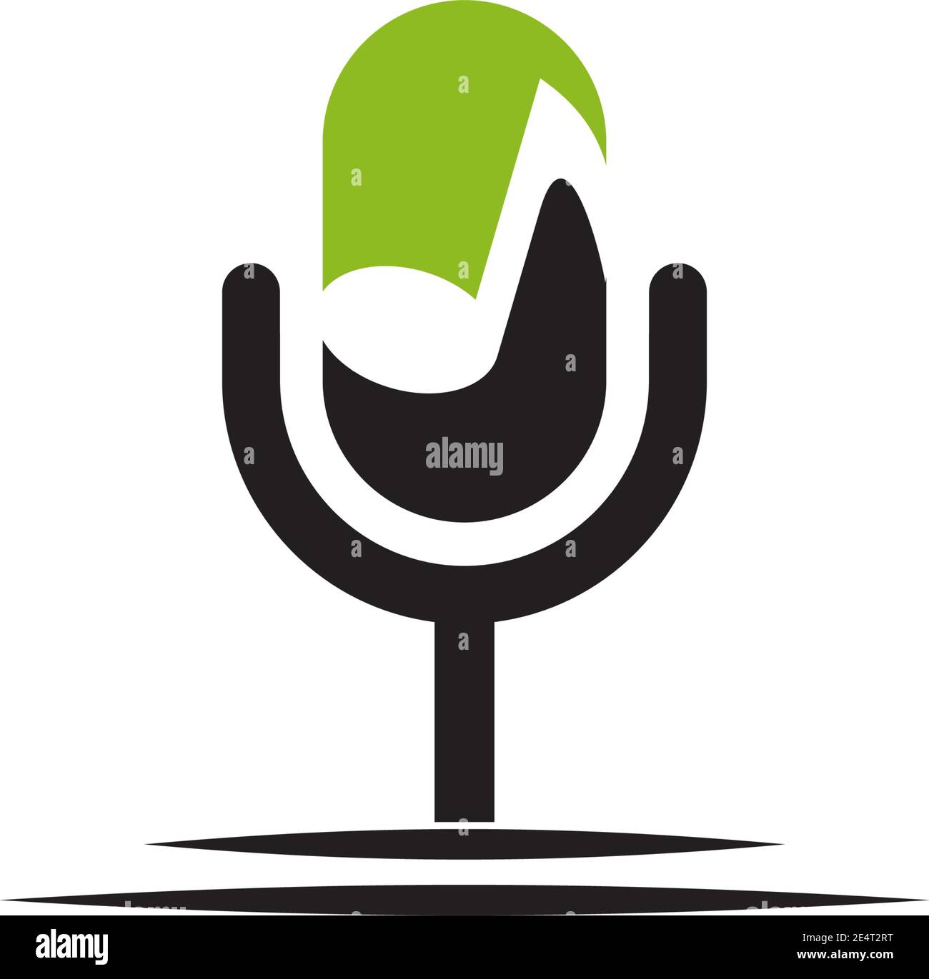 Mic icon logo design vector illustration template Stock Vector Image ...