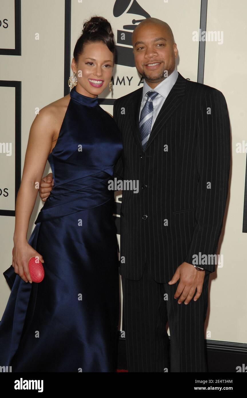 Alicia Keys and Kerry Brothers attend the 50th Annual Grammy Awards ...