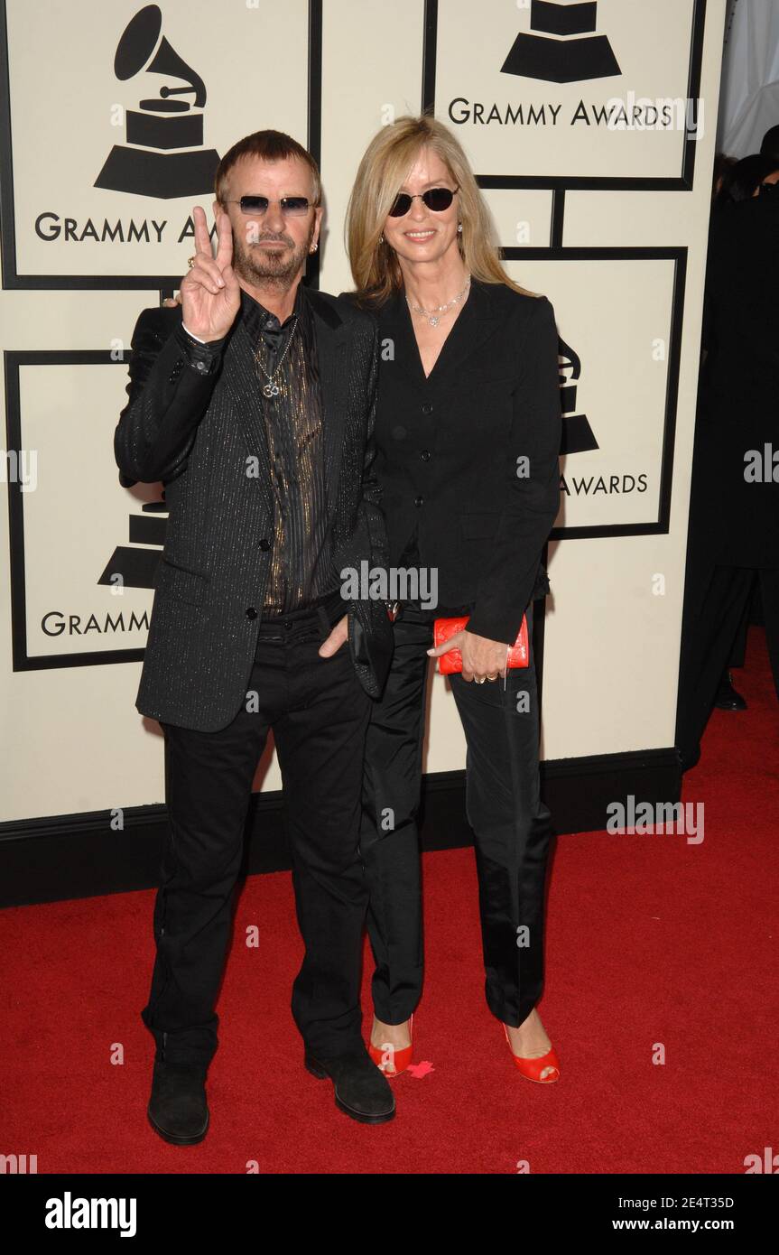Ringo Starr and Barbara Bech attend the 50th Annual Grammy Awards held ...