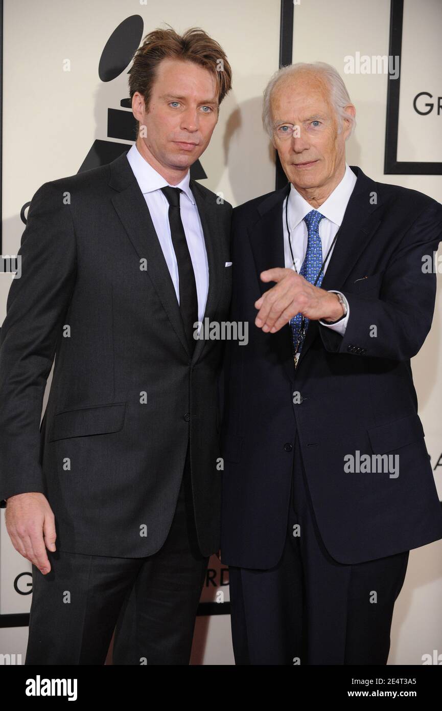 Giles Martin and George Martin attend the 50th Annual Grammy Awards ...