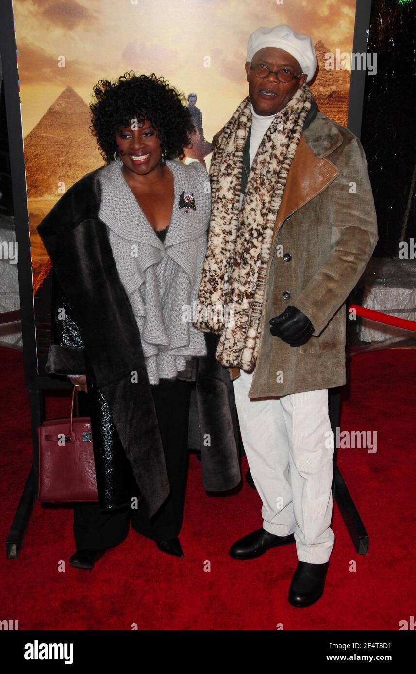 Actor Samuel L. Jackson and guest attend the premiere of 'Jumper' at ...