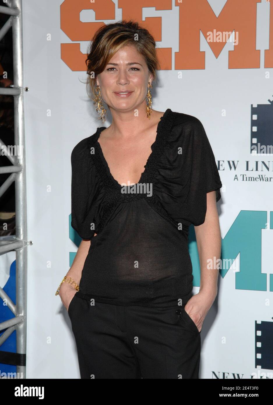 Maura Tierney attends the premiere of New Line's "Semi-Pro" at the Mann ...