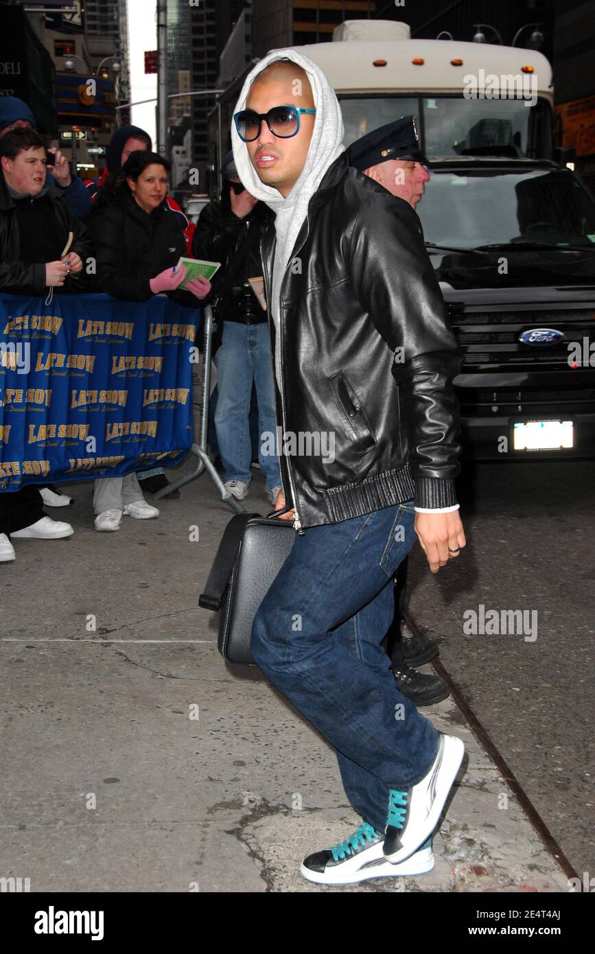 Musician Chad Hugo of N.E.R.D. arrives for a taping of the 'Late Show ...
