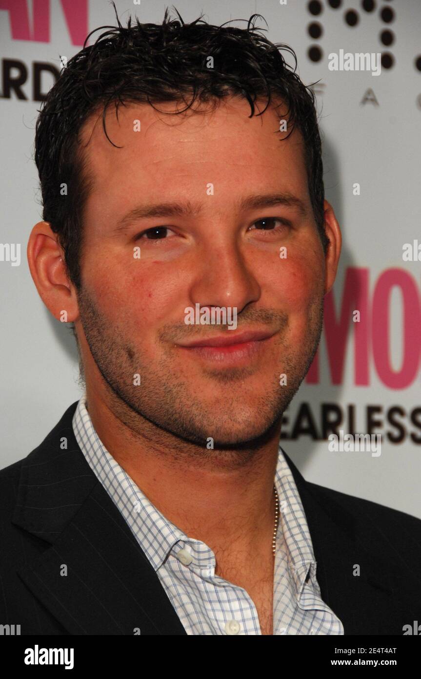 Football player Tony Romo arrives at the Cosmopolitan honors John Mayer ...