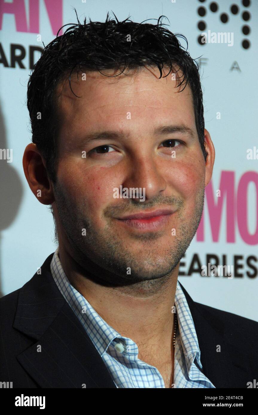 Football player Tony Romo arrives at the Cosmopolitan honors John Mayer ...