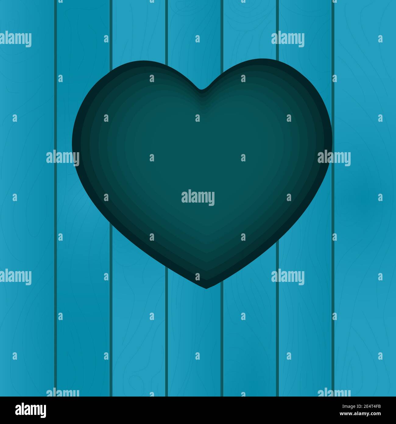 Beautiful heart on table Stock Vector Images - Alamy