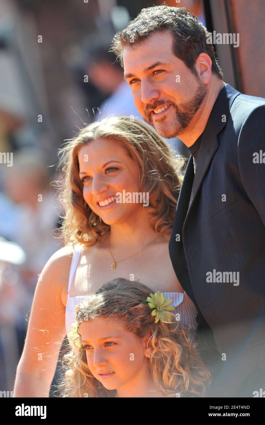 Joey Fatone and family attend the premiere of "Dr. Seuss Horton Hears A ...