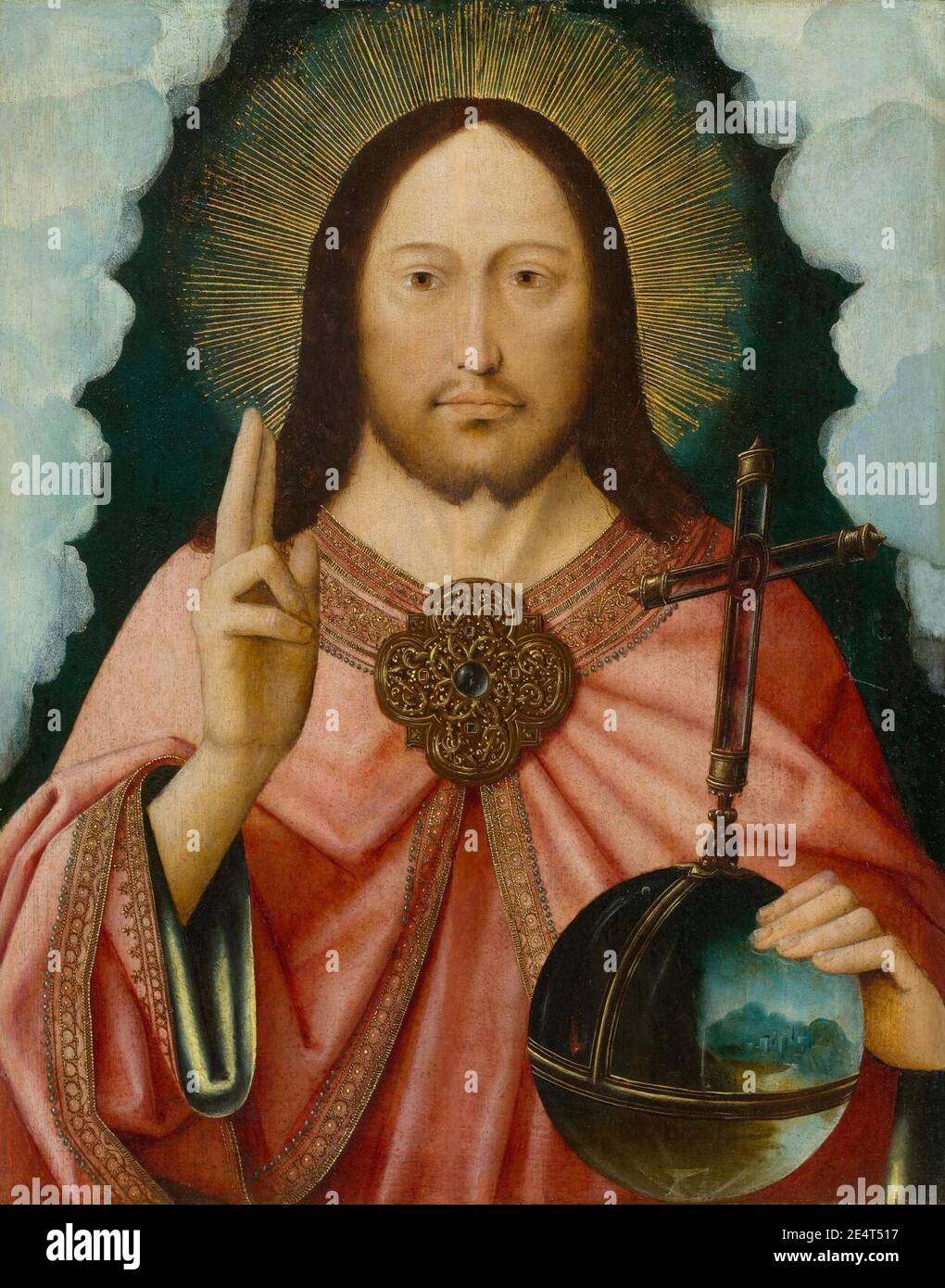 Master of the Mansi Magdalene - Salvator Mundi Stock Photo - Alamy