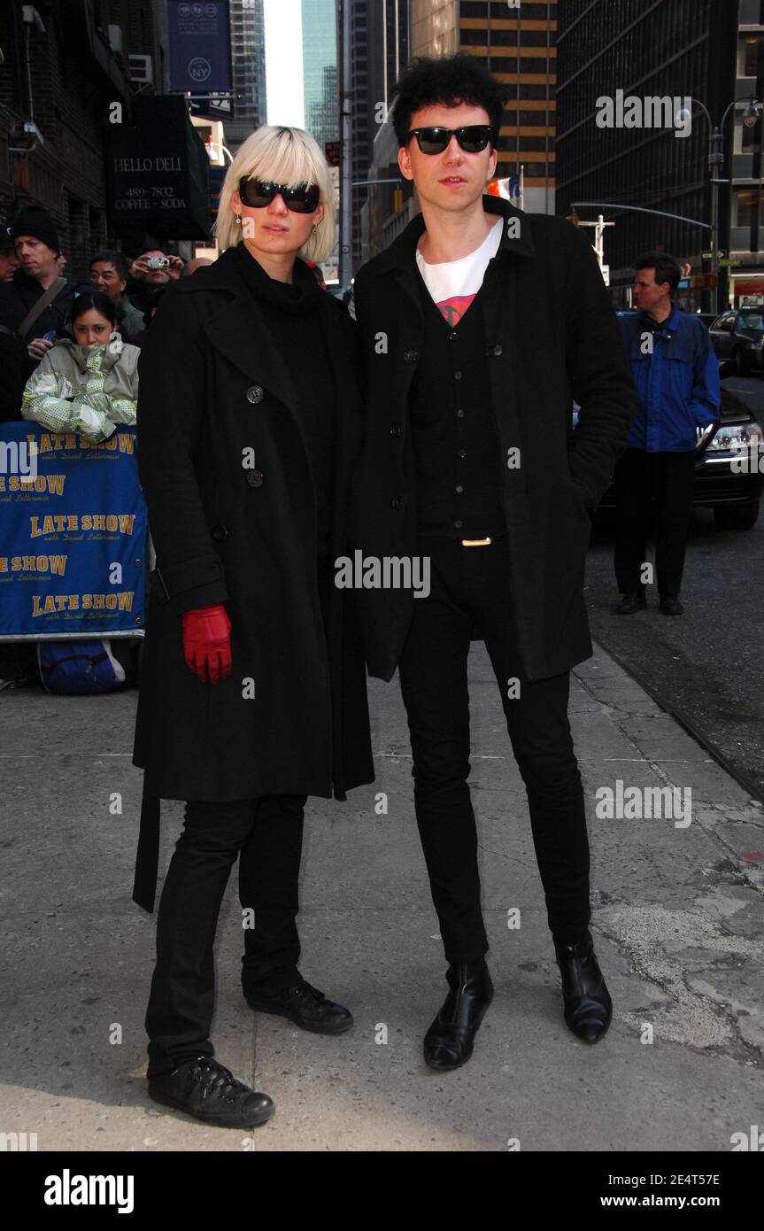 Danish pop duo Sharin Foo (L) and Sune Rose Wagner of the Raveonettes ...