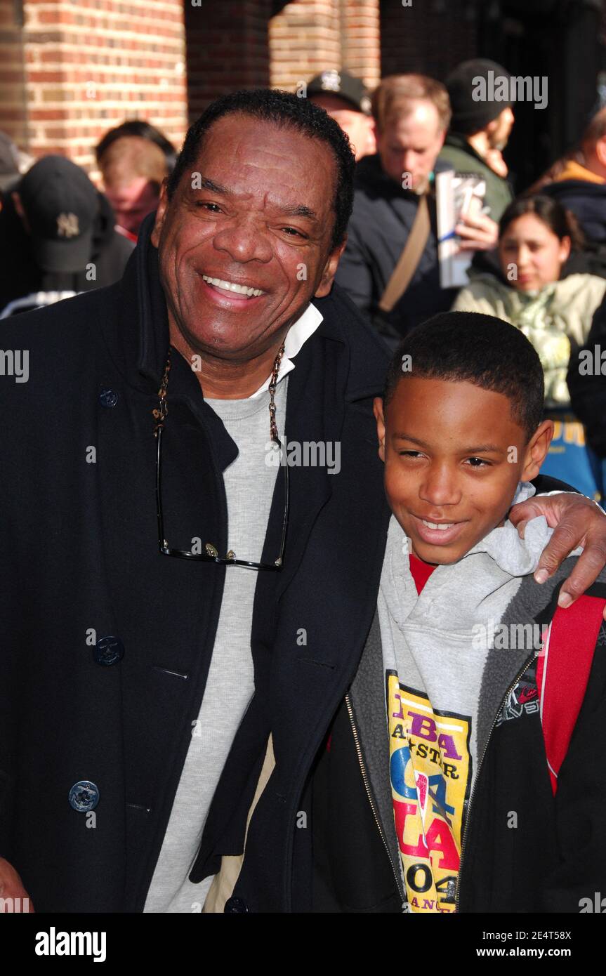Comedian John Witherspoon and son attend a taping of the 'Late Show ...