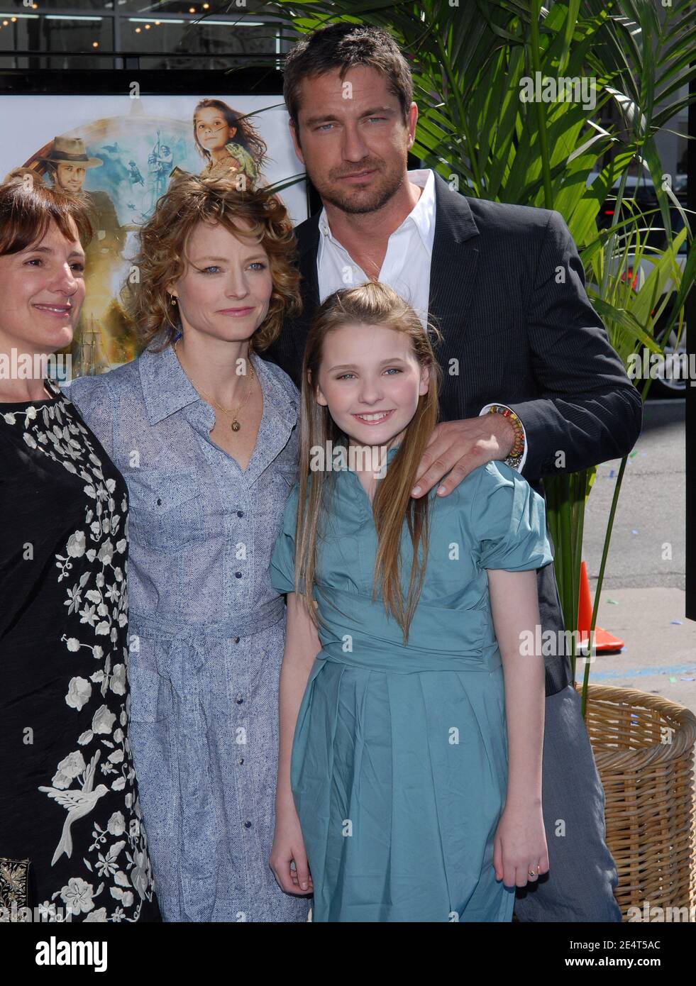 Jodie Foster, Gerard Butler and Abigail Breslin attend the premiere of ...