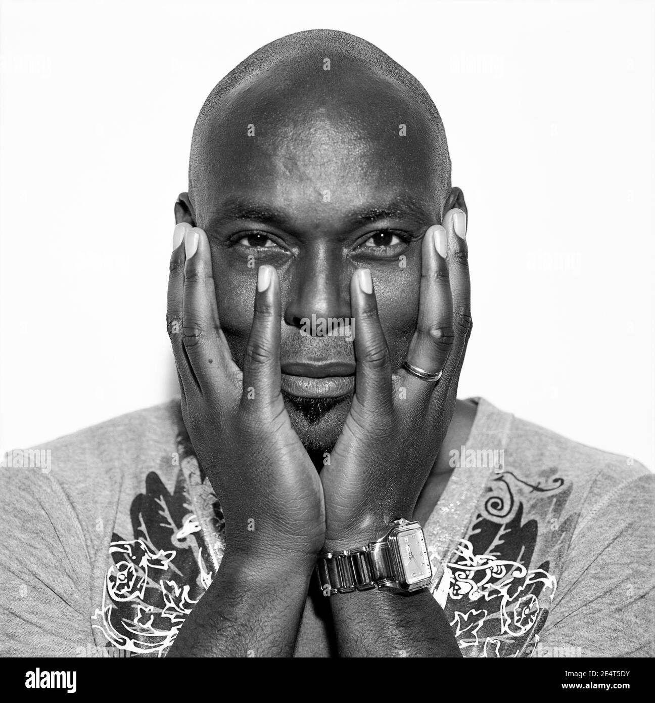 Exclusive - Jimmy Jean-Louis posing during a photo session in Paris ...