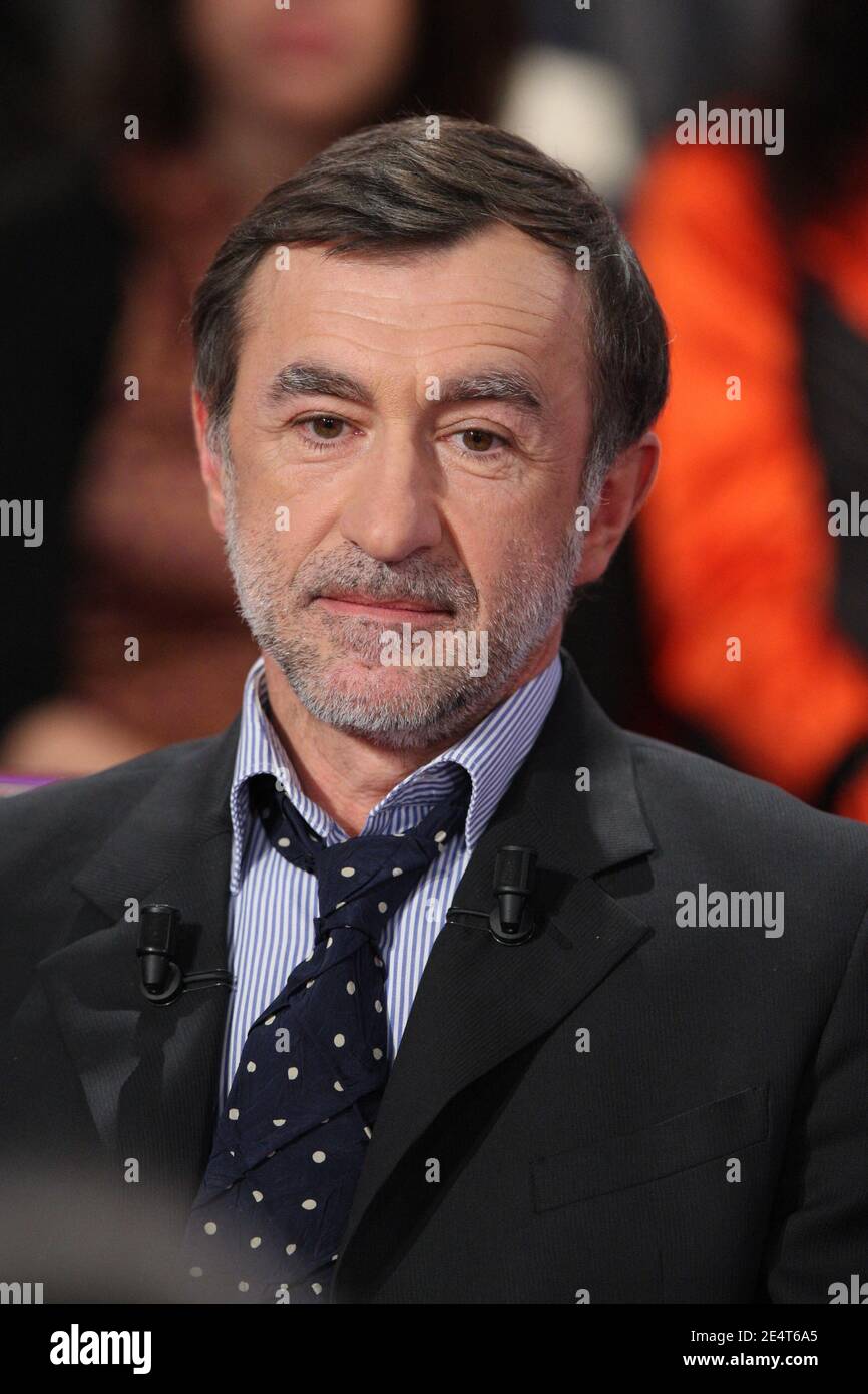 Christophe Malavoy at the taping of Vivement Dimanche on January 30 ...