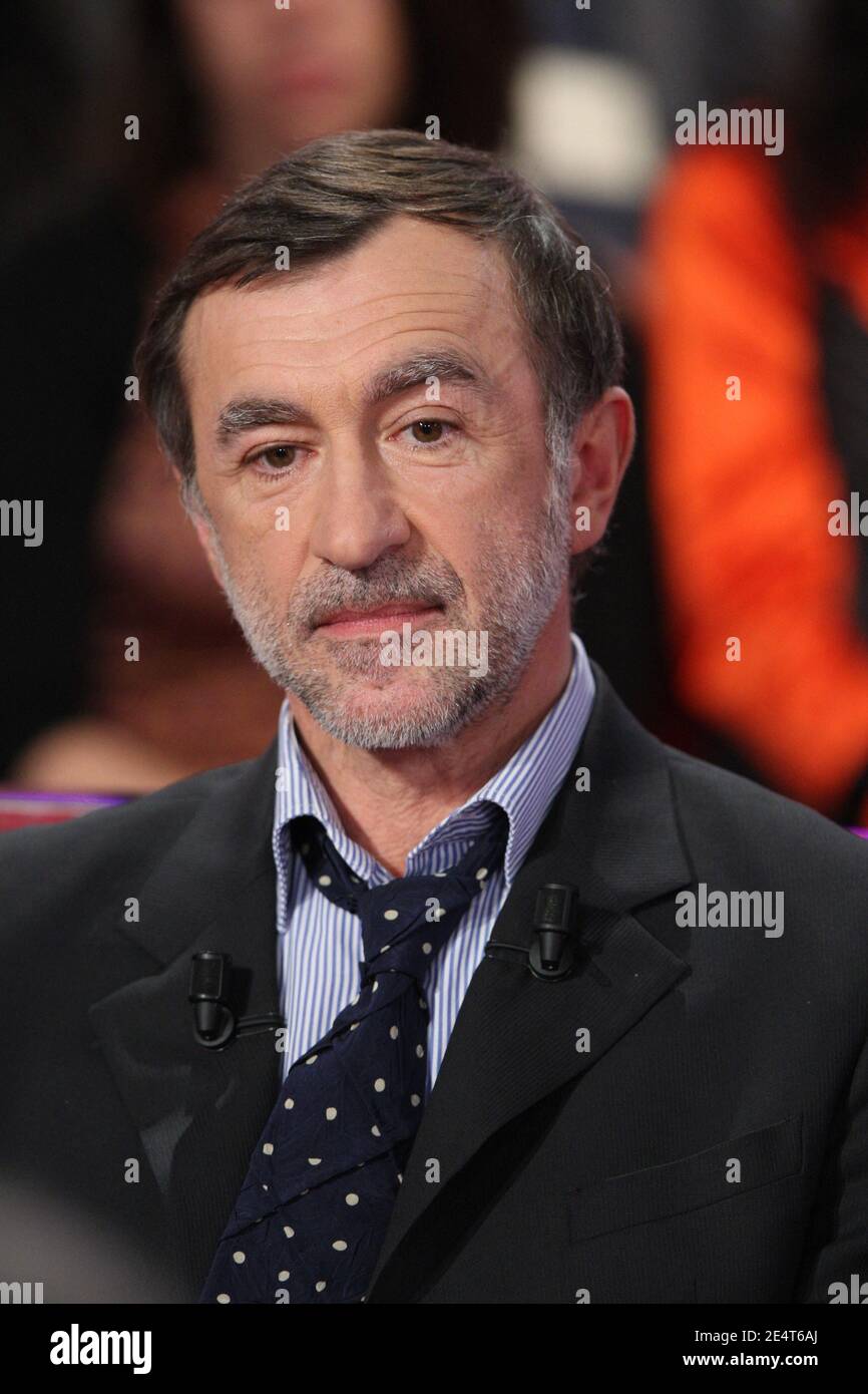 Christophe Malavoy at the taping of Vivement Dimanche on January 30 ...