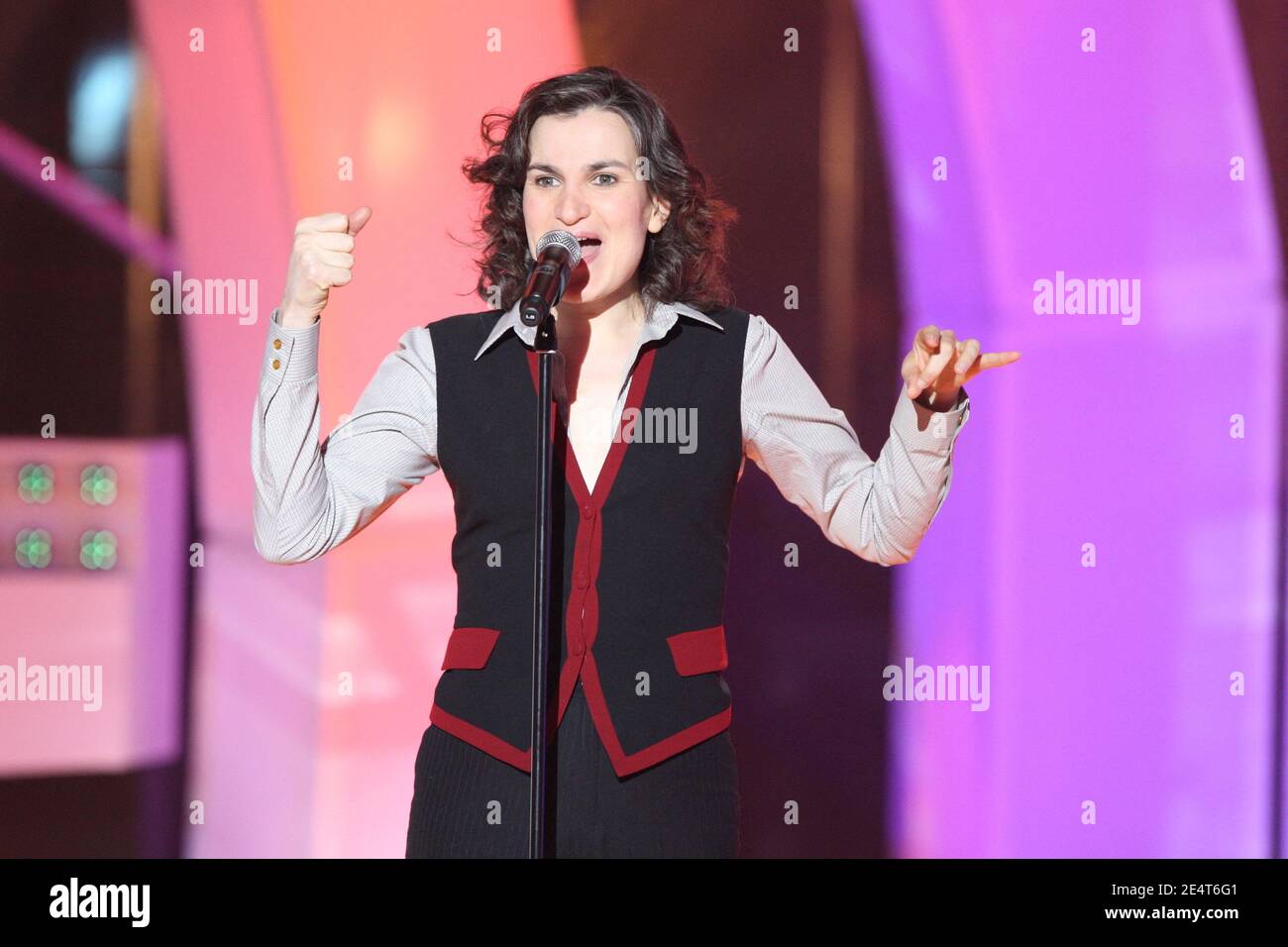 Armelle at the taping of 'Tenue de soirée' on March 15, 2008 in ...