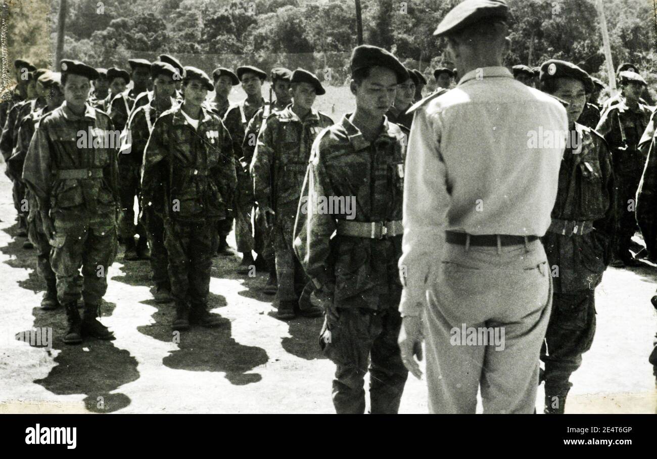 LAOS -NOVEMBER 13:Hmongs fighters with French army on November, 1950 in ...