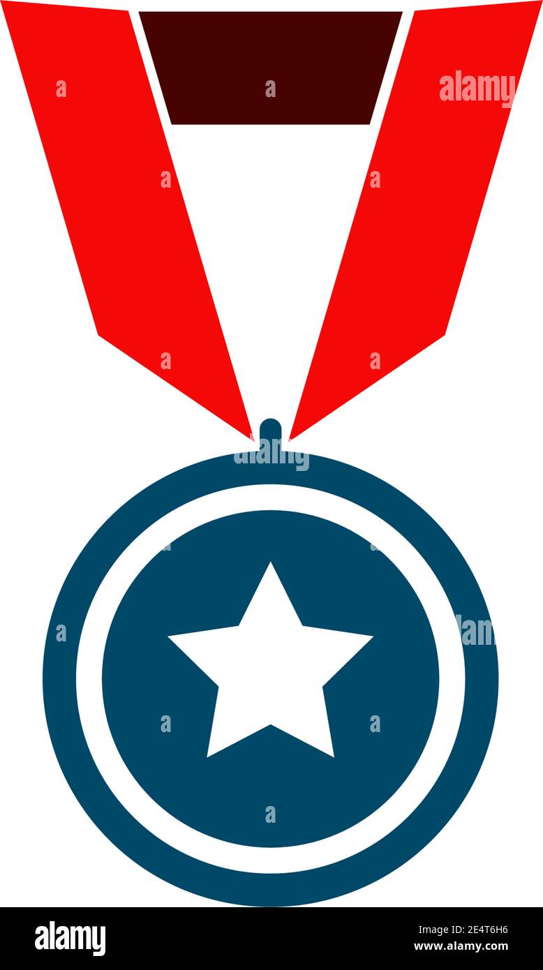 Medal logo template vector Cut Out Stock Images & Pictures - Alamy