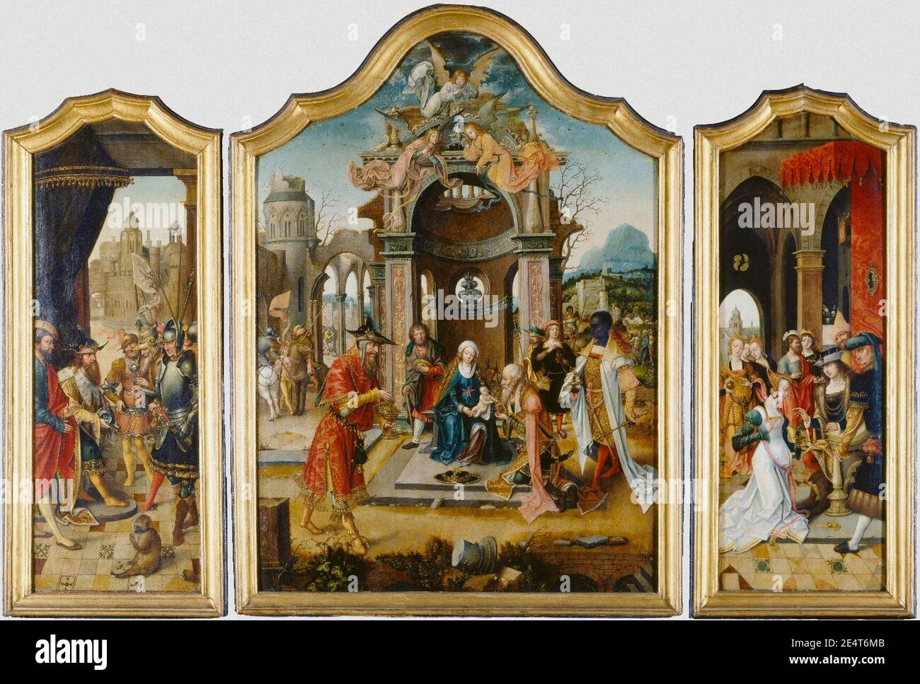 Master of the Von Groote Adoration - Adoration of the Magi Tryptich Stock Photo - Alamy