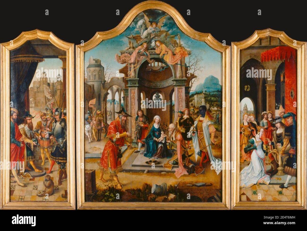 Master of the Von Groote Adoration - Adoration of the Magi Stock Photo - Alamy