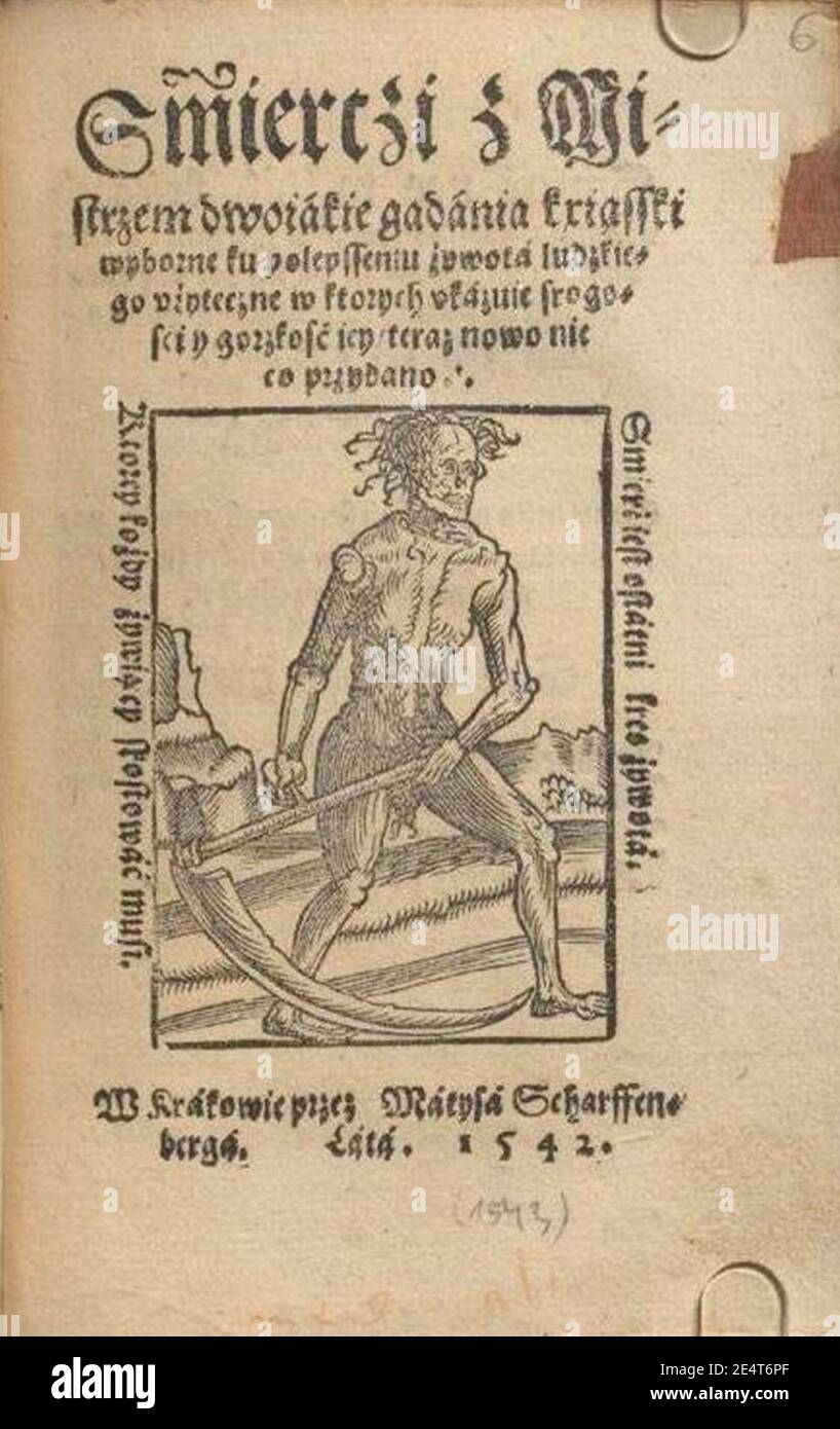 Master Polikarp's Dialog with Death Stock Photo - Alamy