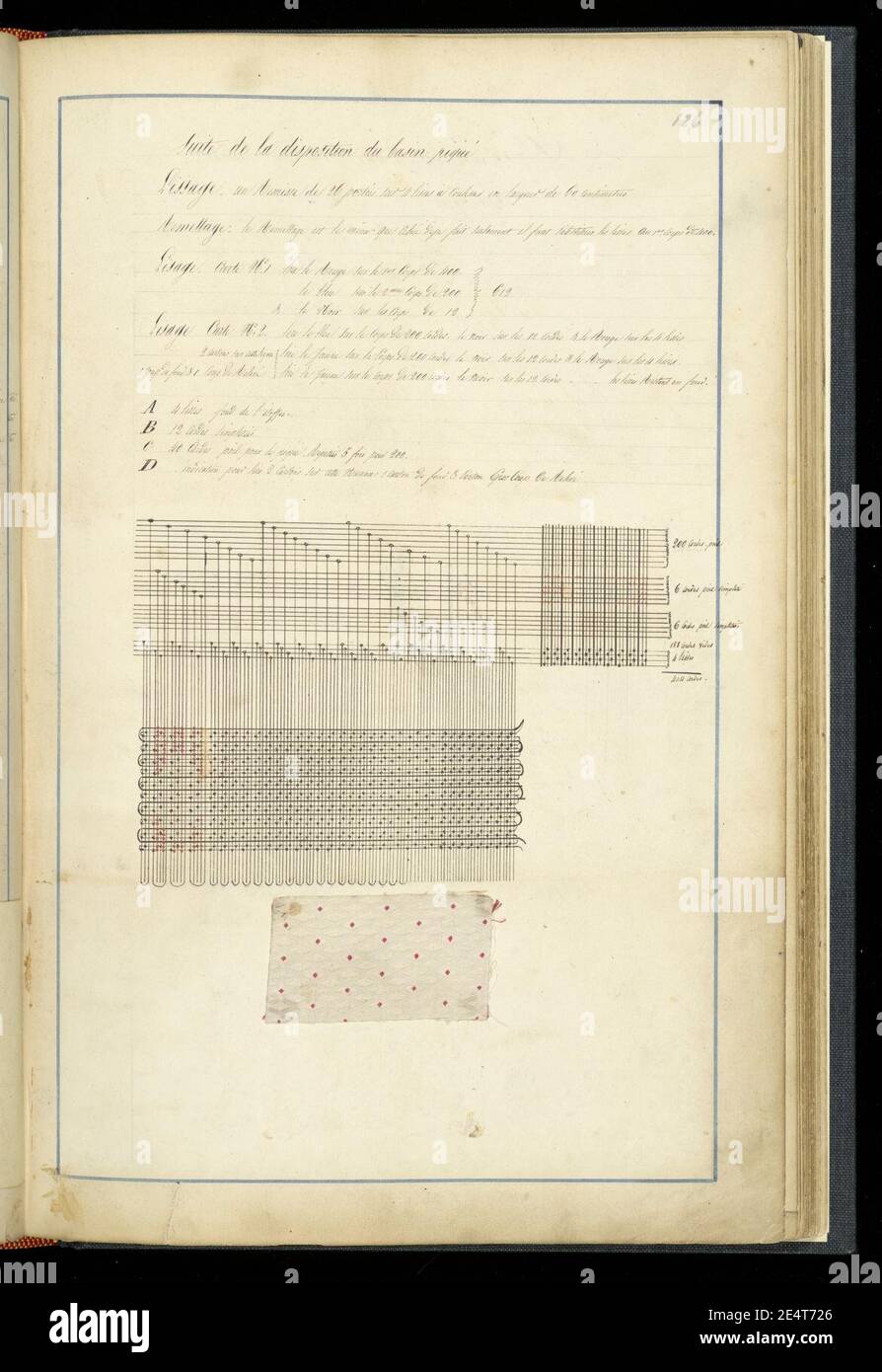 Master Weaver's Thesis Book, Montage a Planchette, 1850 60 Stock Photo ...