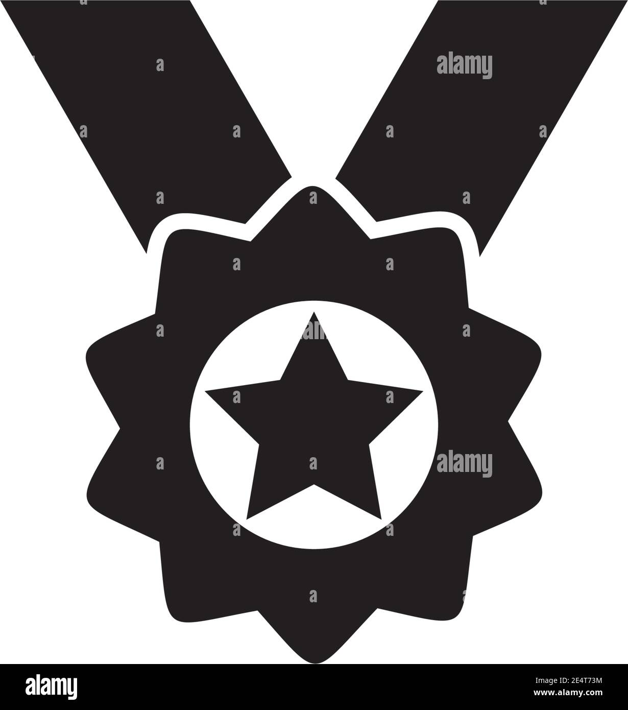 Medal icon logo design vector illustration template Stock Vector Image ...