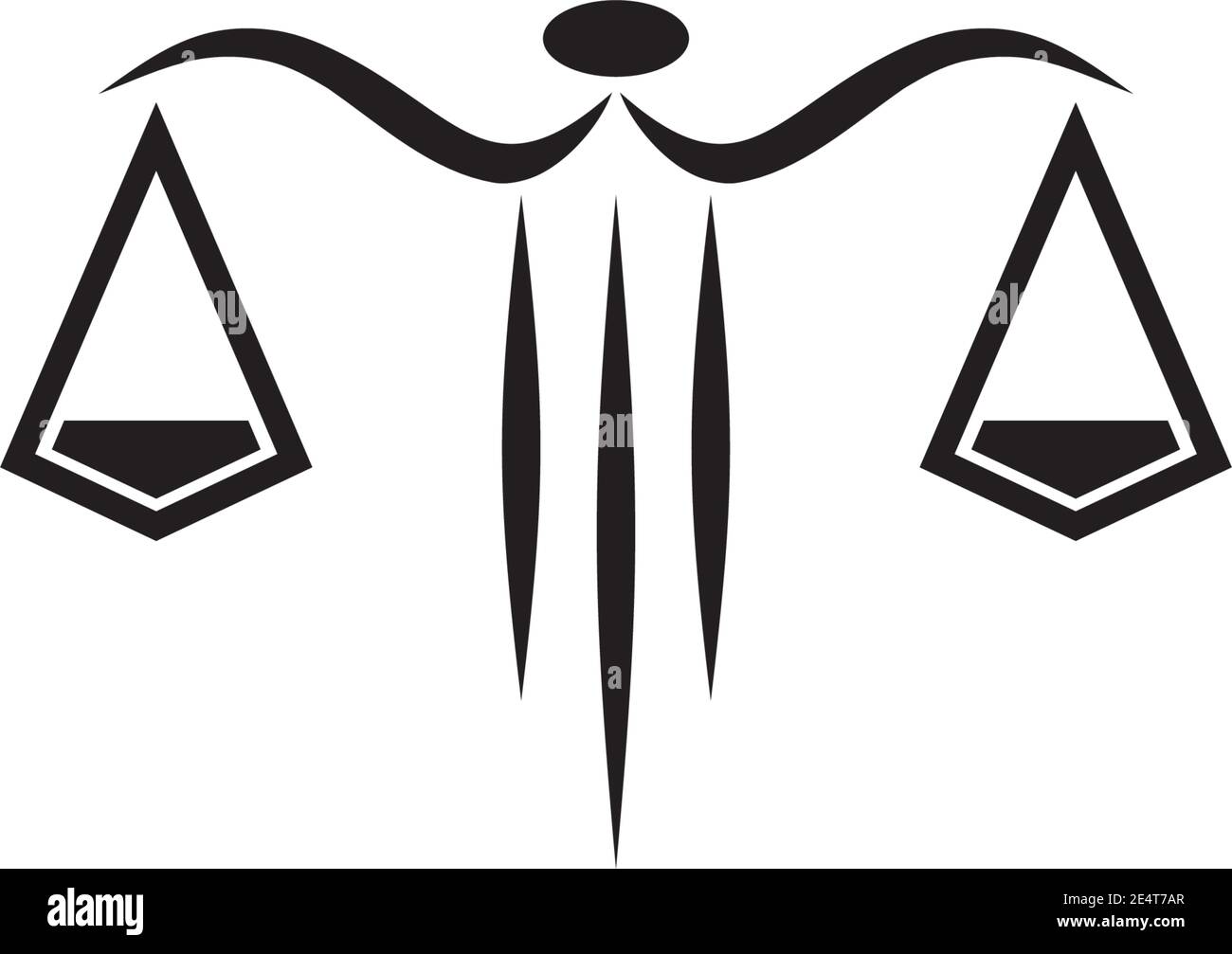 Justice law icon logo design inspiration with using scale illustration ...