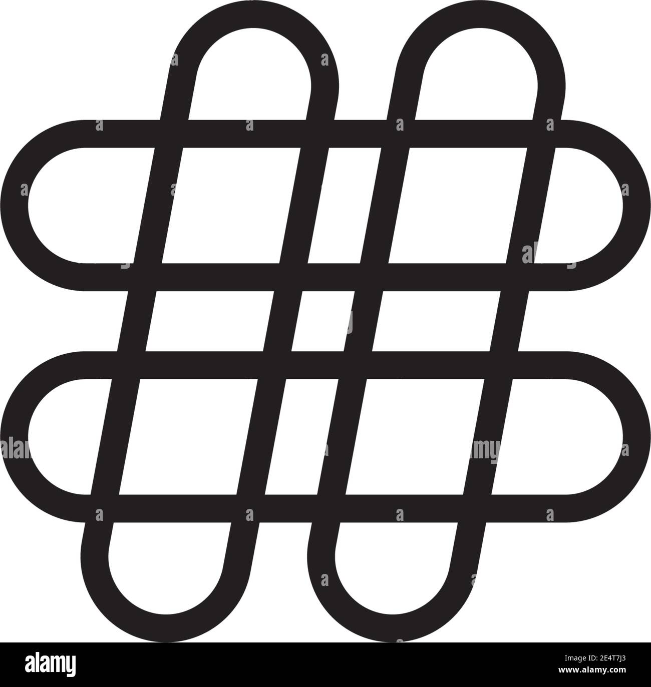 Hashtag icon logo design inspiration vector template Stock Vector Image ...