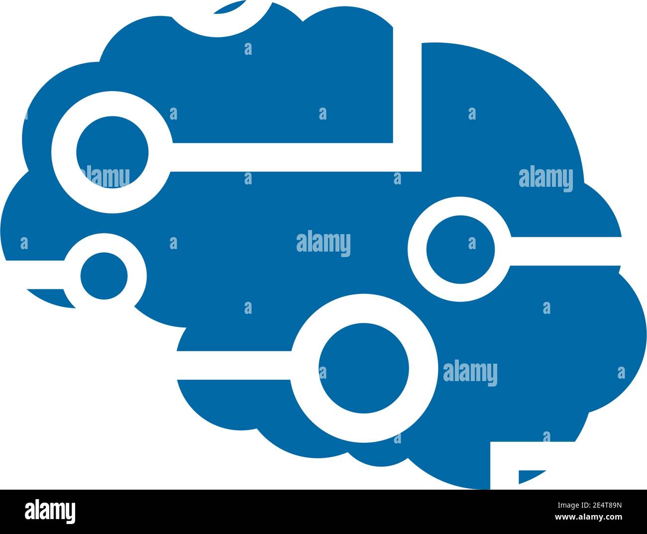 Brain illustration logo design vector template Stock Vector Image & Art ...