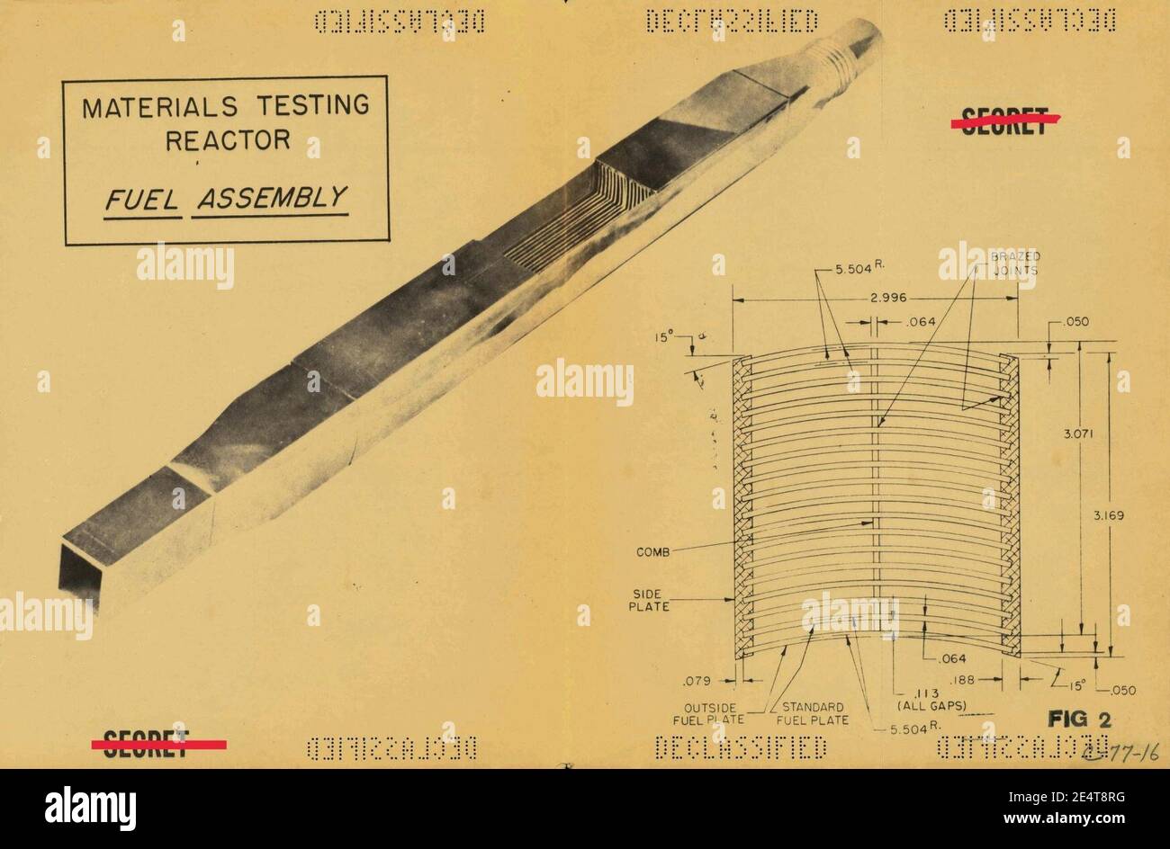 Materials Testing Reactor fuel assembly Stock Photo - Alamy