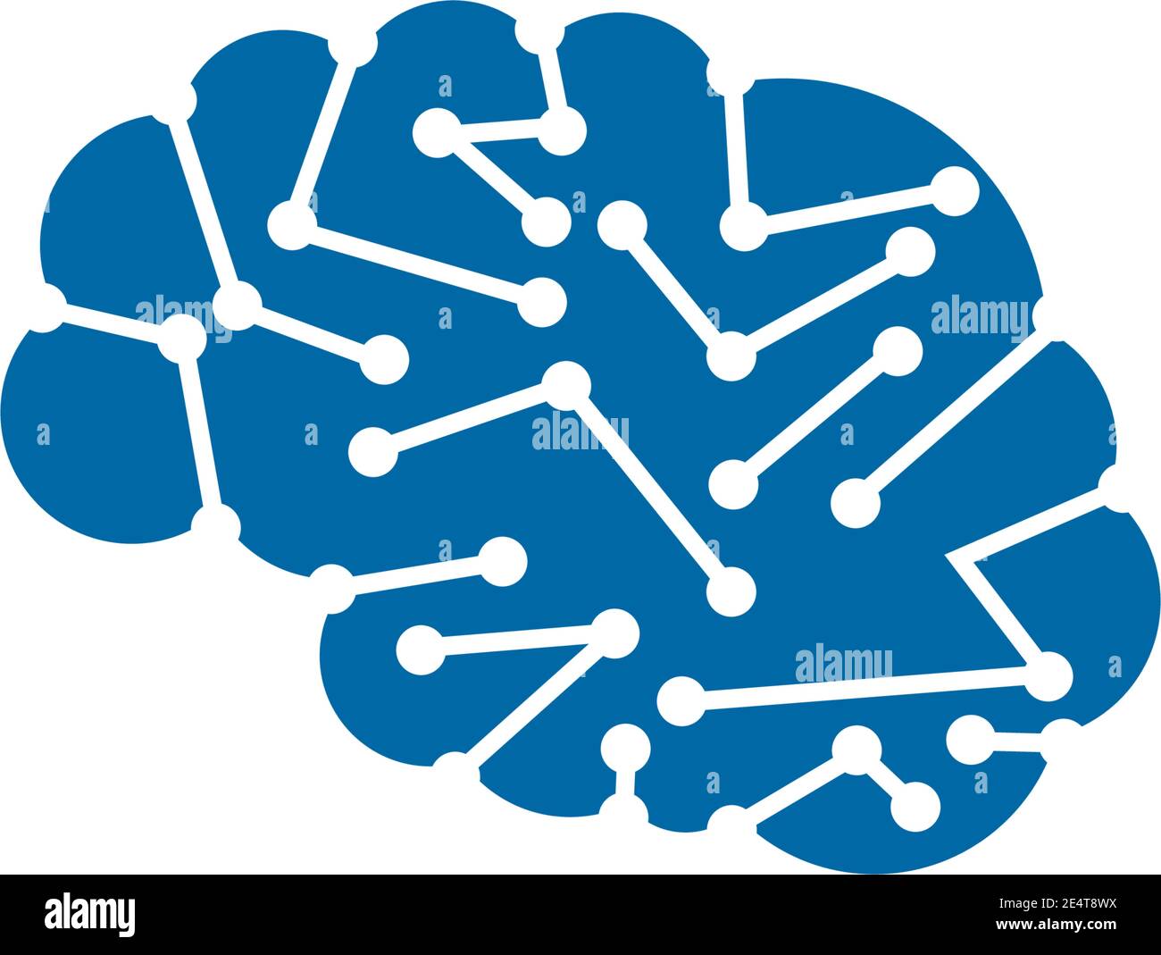 Brain illustration logo design vector template Stock Vector Image & Art ...