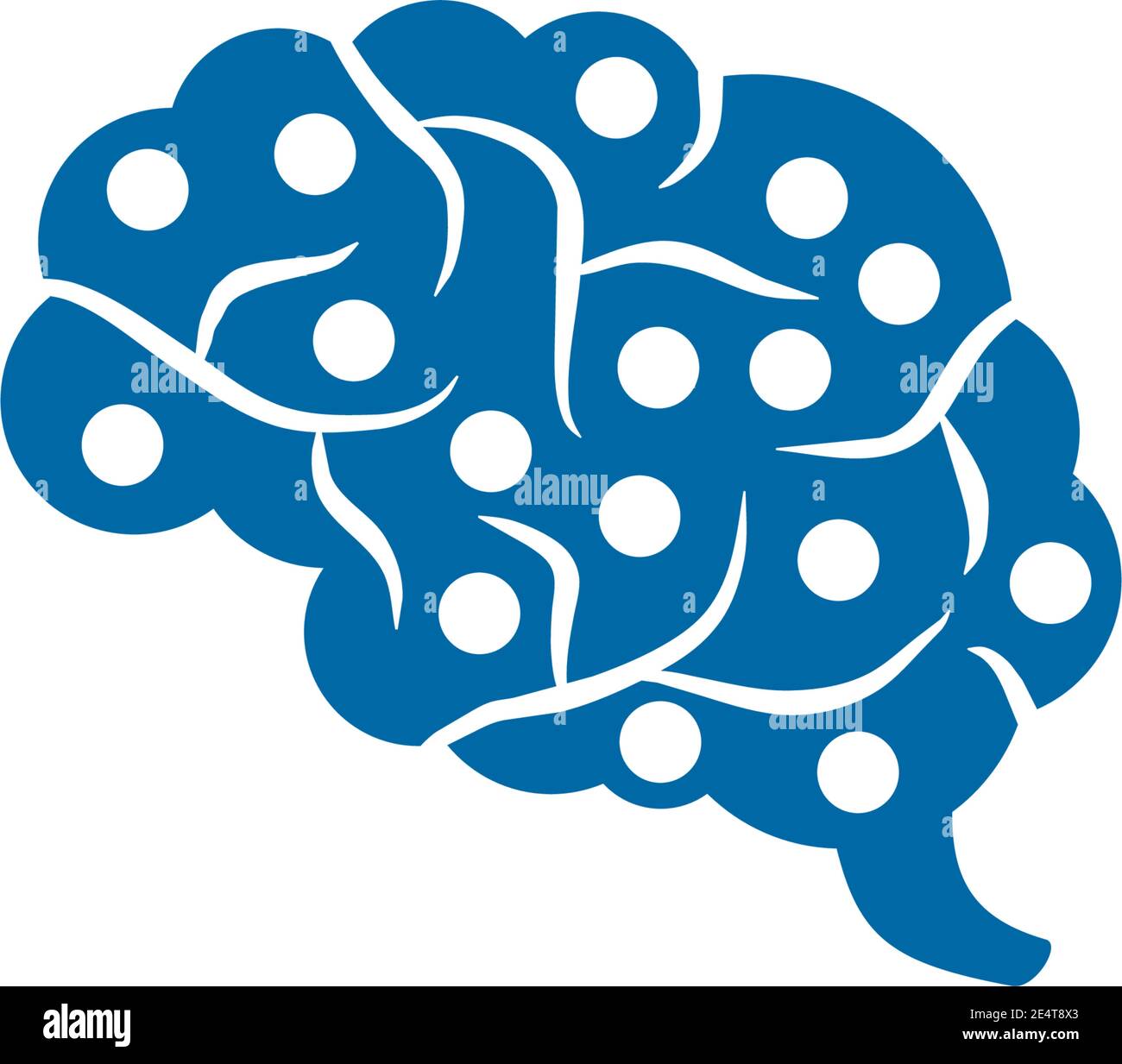 Brain illustration logo design vector template Stock Vector Image & Art ...