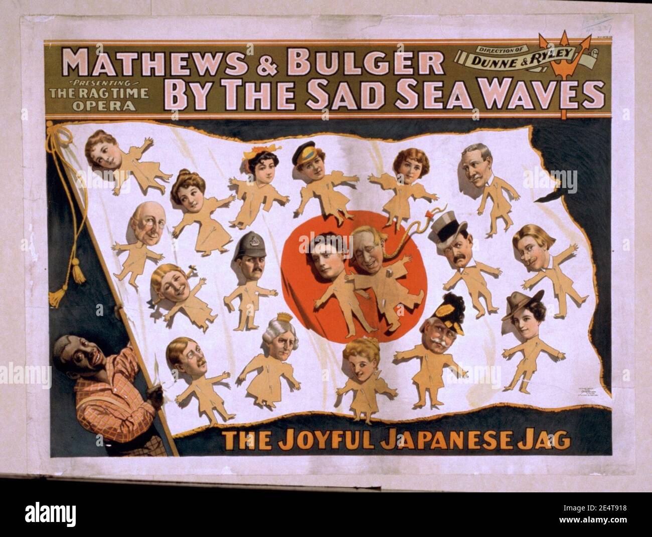 Mathews & Bulger presenting rag time opera, By the sad sea waves Stock ...