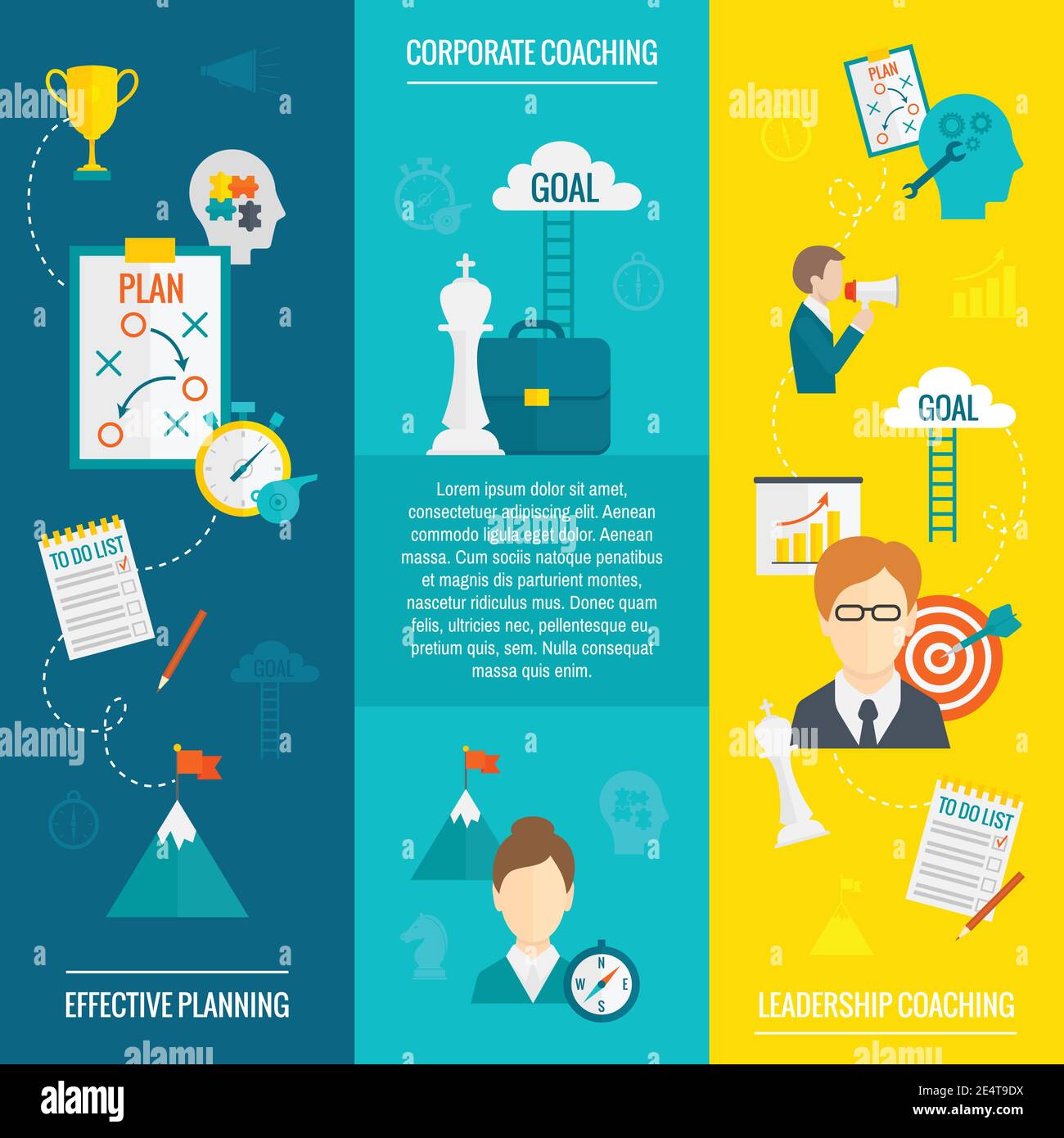 Mission effective business management Stock Vector Images - Alamy