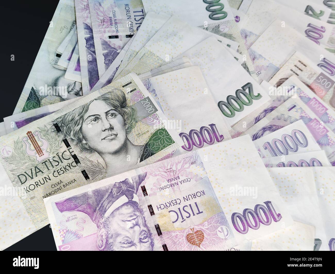 Czech crown banknote hi-res stock photography and images - Alamy