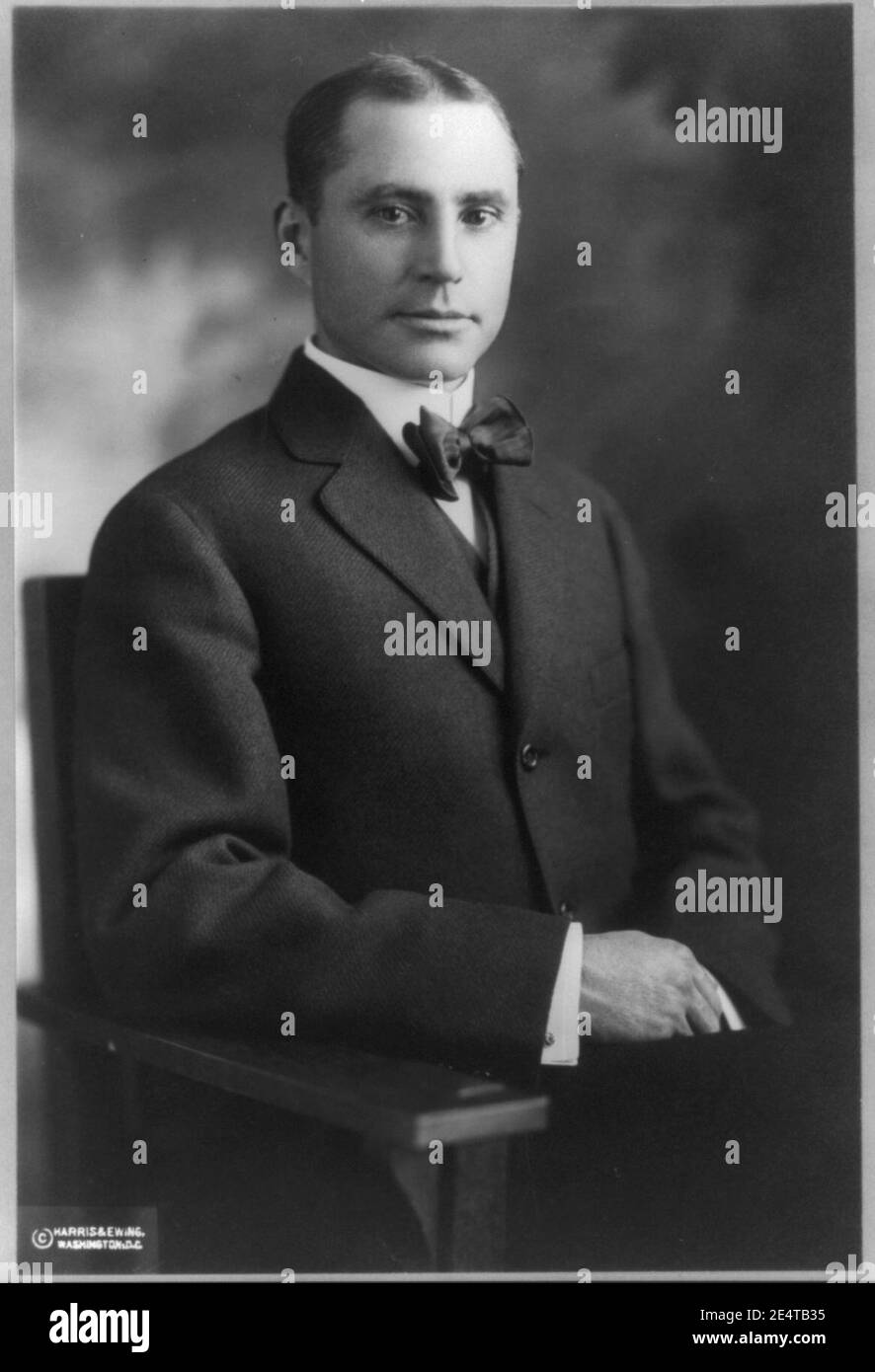 Matthew M. Neely, half-length portrait, seated, facing left Stock Photo ...