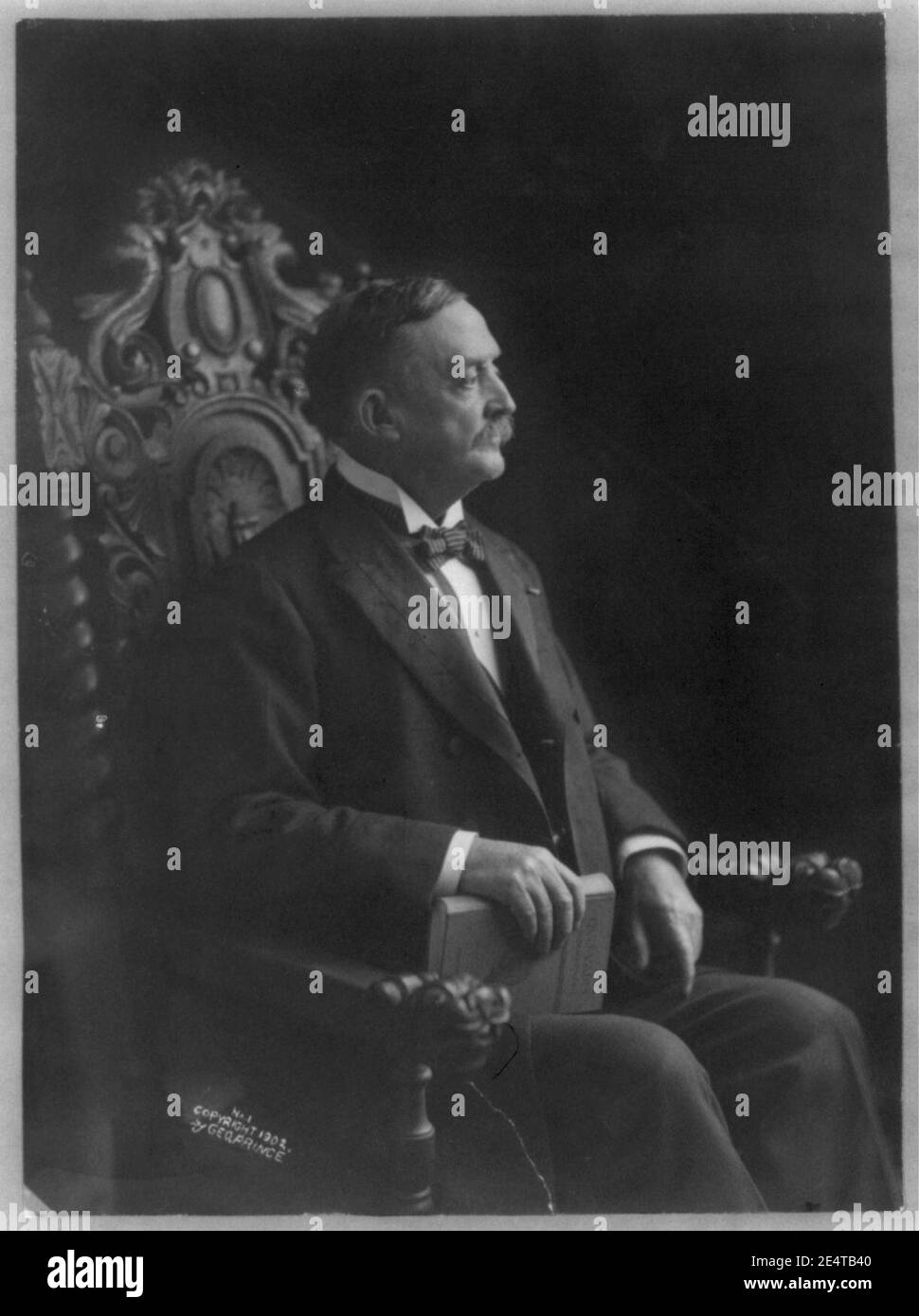 Matthew Stanley Quay, 1833-1904, three-quarter length portrait, seated ...