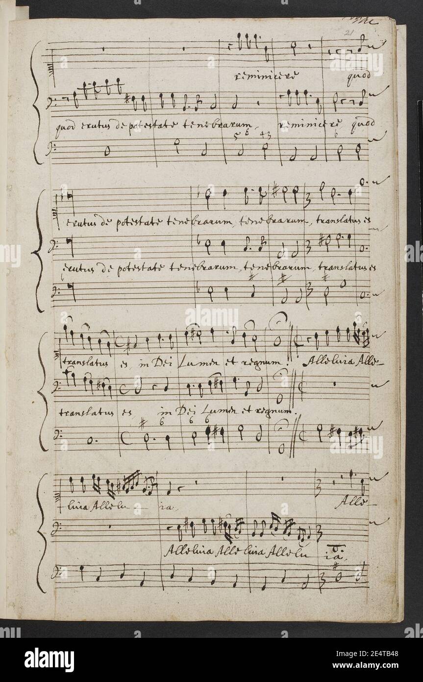 Matthew Locke - Agnosce O Christiane. (BL Add MS 31437 f. 21r Stock ...
