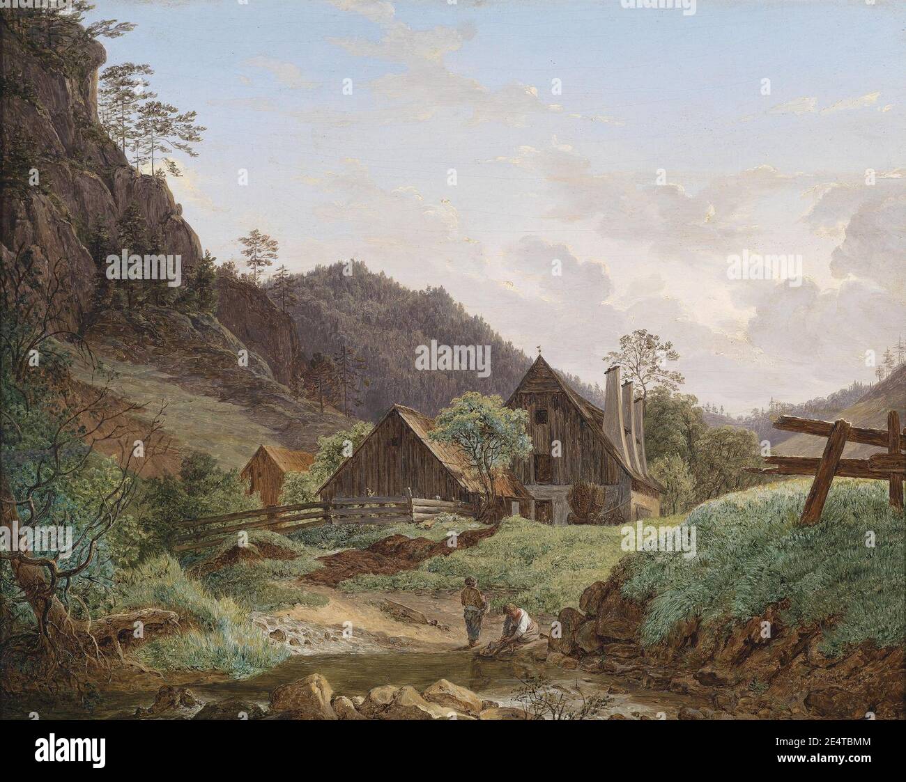 Matthias Rudolf Toma Eisenhammer in Gutenstein 1832 Stock Photo - Alamy