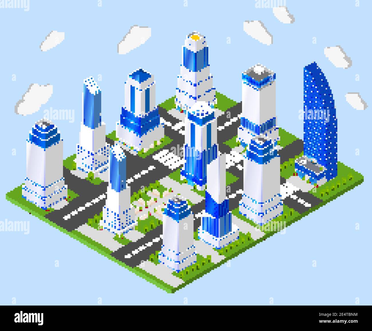 City planning model street Stock Vector Images - Alamy