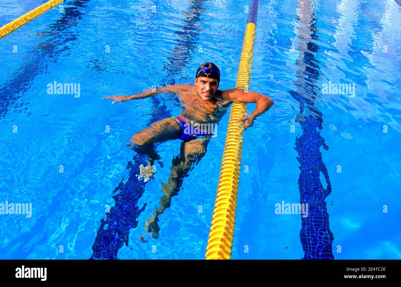 Mark Spitz 1990 Credit: Ralph Dominguez/MediaPunch Stock Photo - Alamy